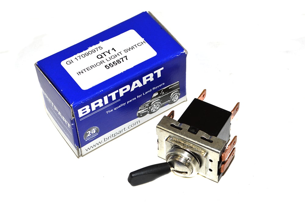Interior Light Switch - 555877 - BRITPART - Vitesse Land Rover Parts Shop