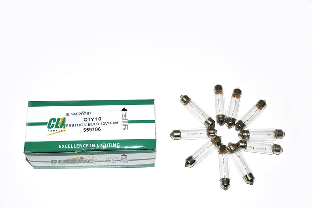 Festoon Bulb 12V/10W - 559186 - BRITPART - Vitesse Land Rover Parts Shop