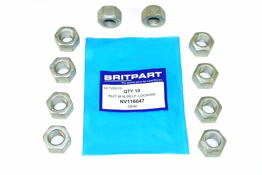 Nut M16 Self Locking - NV116047 - OEM - Vitesse Land Rover Parts Shop