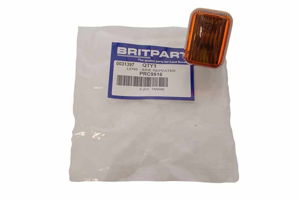 Lens - Side Repeater - PRC9916 - BRITPART - Vitesse Land Rover Parts Shop