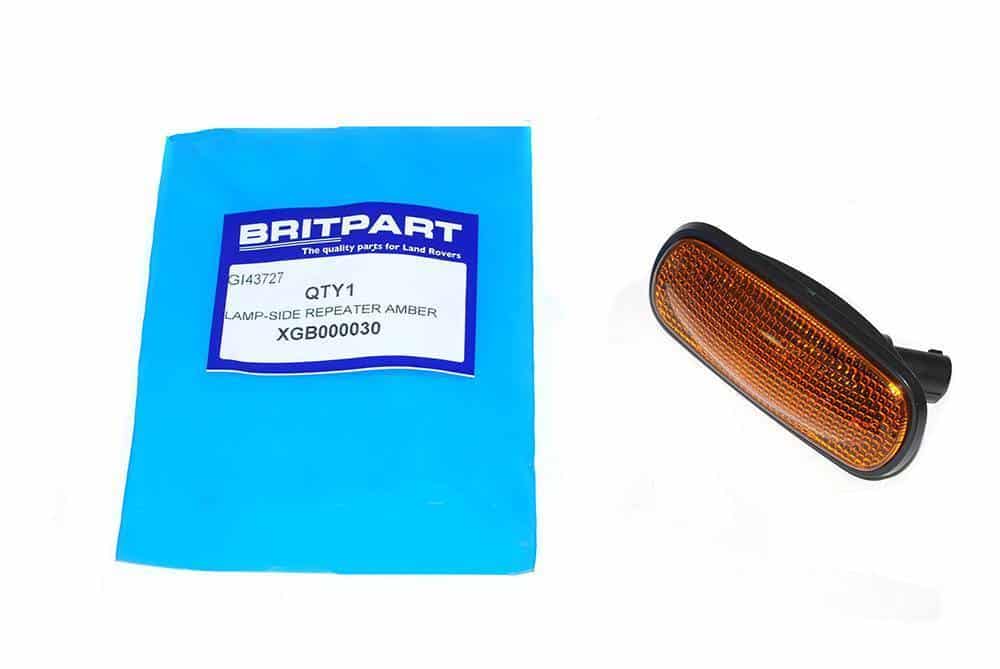 Lamp-Side Repeater Amber - XGB000030 - BRITPART - Vitesse Land Rover ...